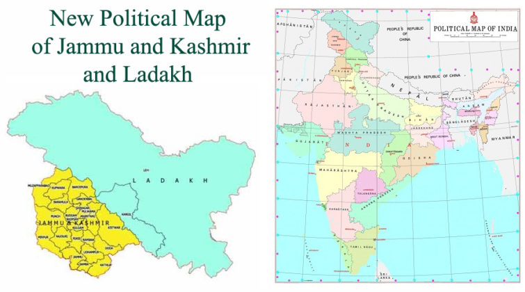 New Political Map Of India | RitiRiwaz