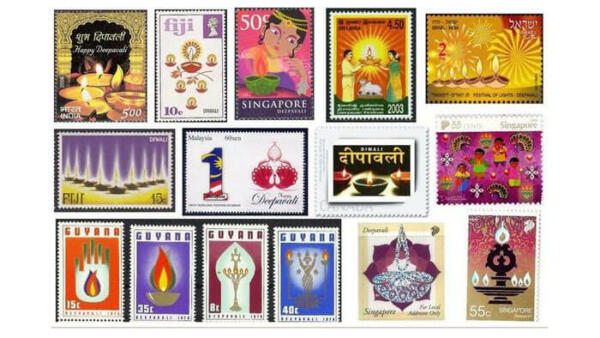 Diwali stamps from around the world | RitiRiwaz