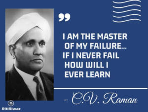 Popular C. V. Raman Quotes | RitiRiwaz