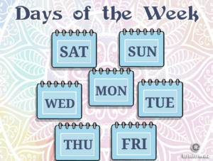 Weekday Names | RitiRiwaz